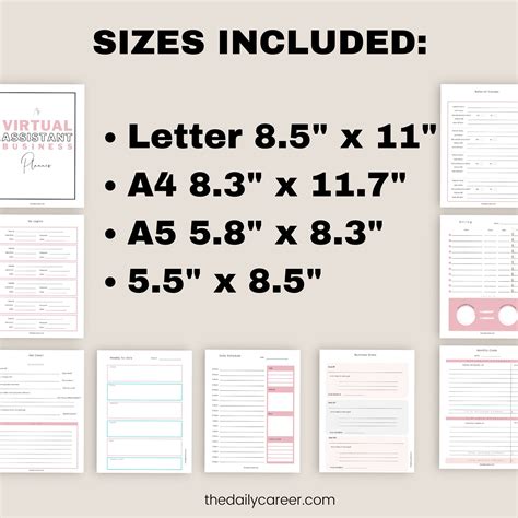 Virtual Assistant Planner Digital Download Business Planner Virtual