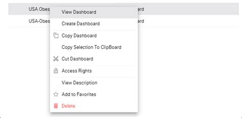Dashboard Menu Intellicus Documentation