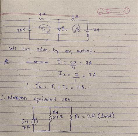 Solved In A Two Source Circuit One Source Acting Alone Produces Course Hero