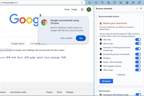 Microsoft Edges New Feature Warns If Extensions Drain Browser