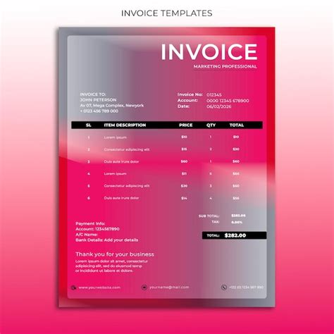 Premium Psd Creative Business Invoice Templates