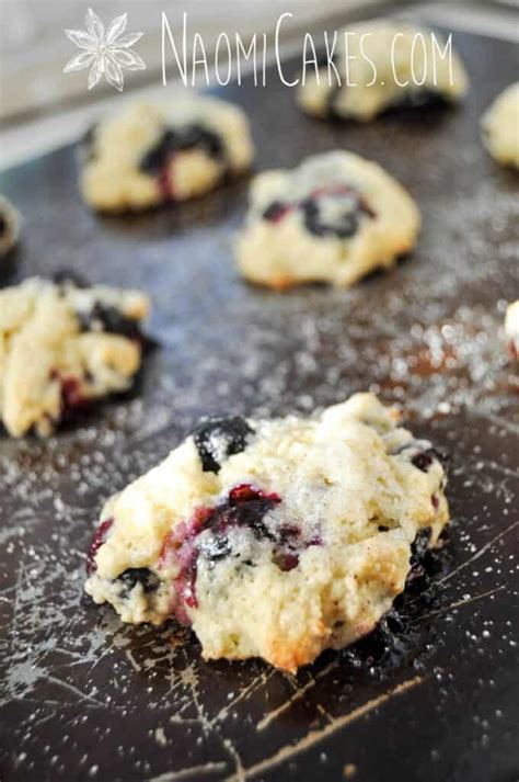 Miniature Blueberry Drop Scones Recipe Naomicakes