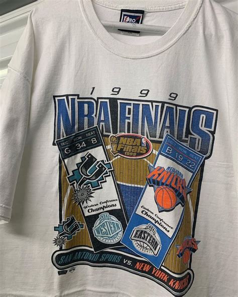 Vintage 90 S 1999 Nba Finals New York Knicks San Antonio Spurs Pro