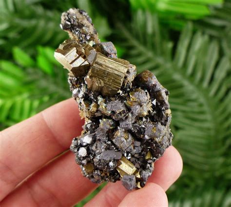 Galena With Sphalerite And Pyrite Healing Crystal Galena Crystal Sphalerite Stone Raw Sphalerite