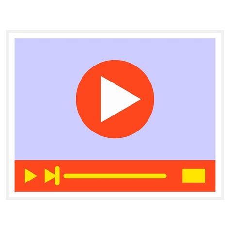 비디오 플레이어 아이콘 프리미엄 벡터