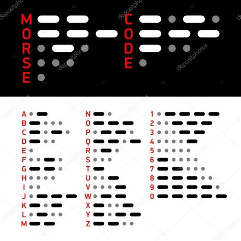 Morse Code Alphabet — Stock Vector © Alhovik 78418142