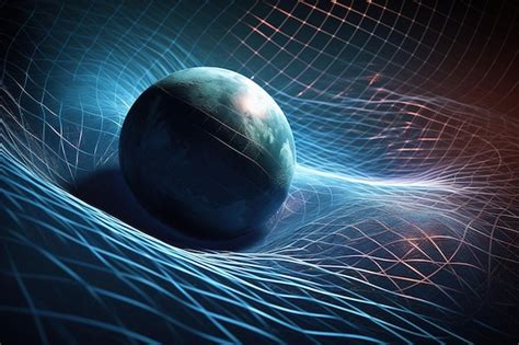 Premium Photo Gravity Planet Earth Gravitational Waves Concept Physical And Technology