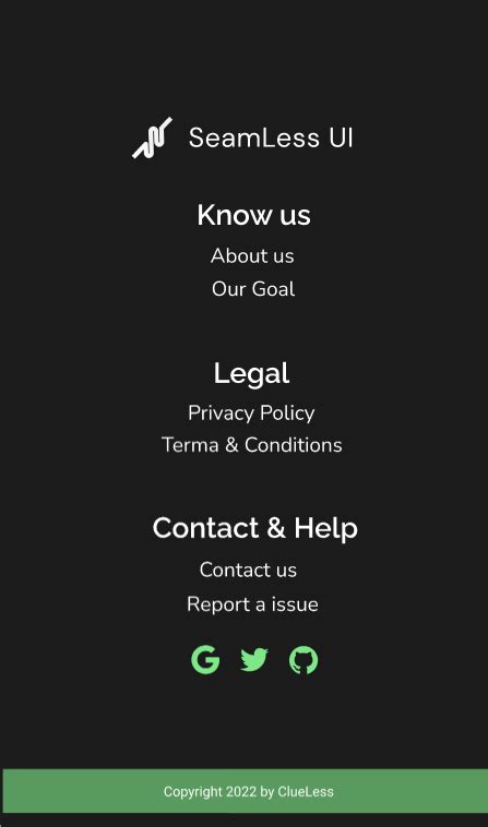 Website Fix Footer · Issue 2239 · Clueless Communityseamless Ui
