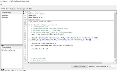 How To Export To Dict Data Port In Pyspark Script KNIME Analytics Platform KNIME Community Forum