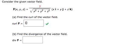Solved Consider The Given Vector Field 7 Fx Y 2 X2
