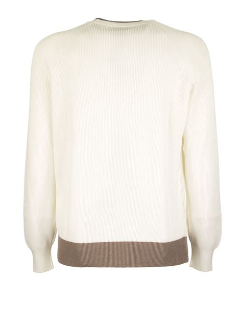 Brunello Cucinelli Rib Knitted Crew Neck Sweater M2915800cb147