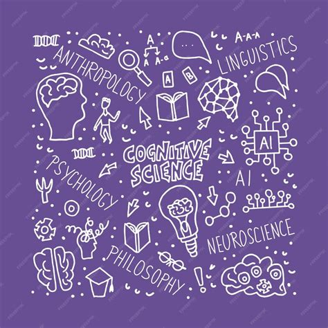 Premium Vector Cognitive Science Concept Set Of Vector Elements