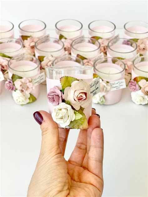 Bougie Personnalisée 10 Pièces Faveurs De Mariage Pour Les Invités Faveurs De Mariage Faveurs