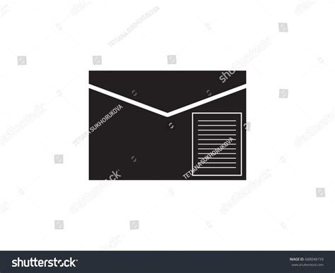 Cover Letter Sign Symbol Vector Illustration Stock Vector Royalty Free