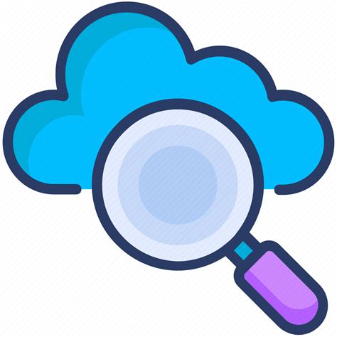 Cloud Data Search Icon Download On Iconfinder