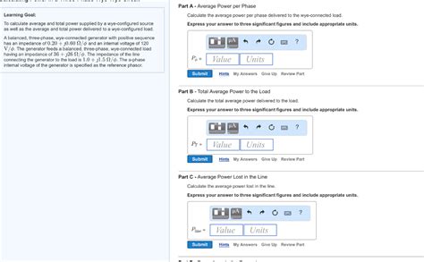 Solved Learning Goal To Calculate Average And Total Power Chegg Com