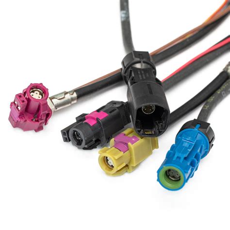 Fakra Hsd Lvds Adapter Wiring Harness Hsd 4 Core Connector Cable For