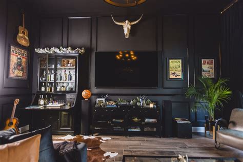 Country Singer Jon Wolfe Proudly Shows Off Moody Man Cave In His