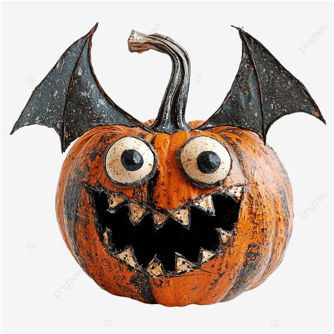 눈 같은 박쥐를 가진 으스스한 할로윈 호박 할로윈 축하에 딱 맞는 할로윈 호박 Png 일러스트 및 이미지 에 대한 무료 다운로드 Pngtree