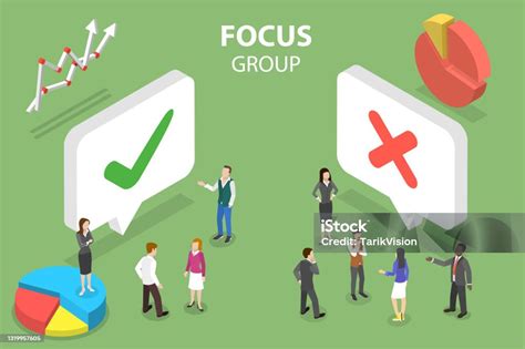 포커스 그룹 연구의 3d 이소메트릭 플랫 벡터 개념 적 그림 설문지에 대한 스톡 벡터 아트 및 기타 이미지 설문지 측량사 직원 참여 Istock