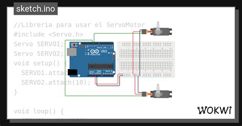 Servomotor Wokwi ESP STM Arduino Simulator
