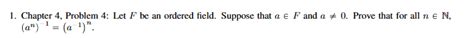 Solved Chapter Problem Let F Be An Ordered Field Chegg