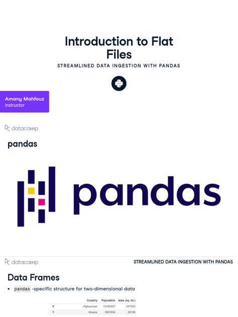 Streamlined Data Ingestion With Pandas Chapter1 Pdf Comma Separated Values Computer File
