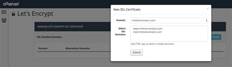 How To Install Lets Encrypt SSL Certificate In CPanel IPSERVERONE