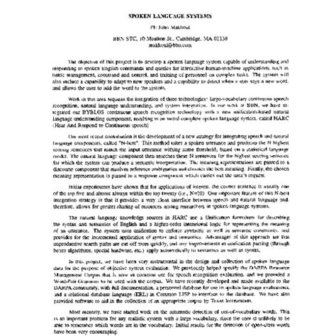 Spoken Language Systems Acl Anthology