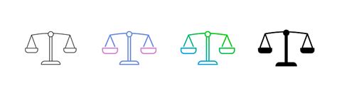 Law Icon에는 편집 가능한 획 선 듀오컬러 선 그라디언트 선 및 실선의 네 가지 스타일이 있습니다 웹 디자인 모바일 앱 Ui Ux 및 Gui 디자인에 적합합니다 개념에