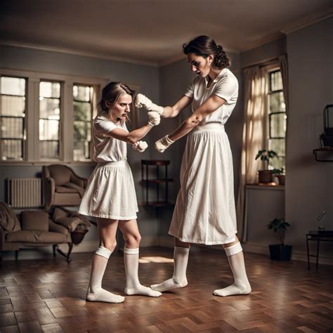Vintage Mother And Daughter Wearing Underwear And By Rainman9902 On