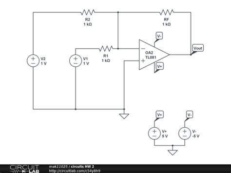 Circuits HW CircuitLab
