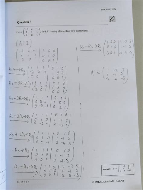 Elementary Row Operation