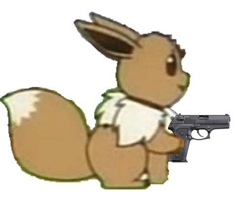 Eevee With A Gun Blank Template Imgflip