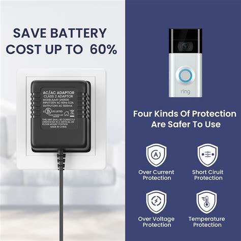 Buy Xxszhy Ul Listed 24v Power Adapter Transformer Thermostat Adapter With 196 8 Inch Cable All