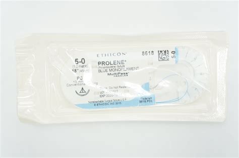 Ethicon 8618 5 0 Prolene Rc 1 13mm Conventional 18 Inch X