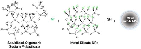 Silicate Matrix And The Formation Of Metal Silicate Nps For The