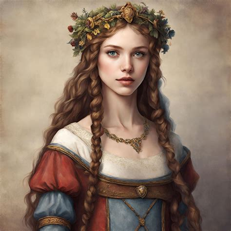 Download Ai Generated Medieval Woman Royalty Free Stock Illustration