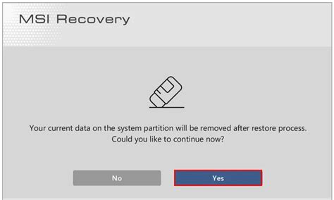 Msi Create Recovery Image And Restore System User Guide
