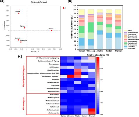 Comparison Of The Microbial Community In The Five Digesters A Pca On
