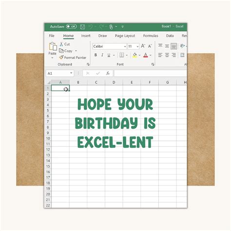 Excel Birthday Card Excel Nerd Funny Excel T Statistics Birthday Card Spreadsheet