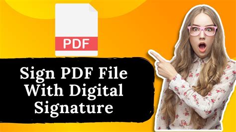How To Sign PDF File With Digital Signature Certificate YouTube