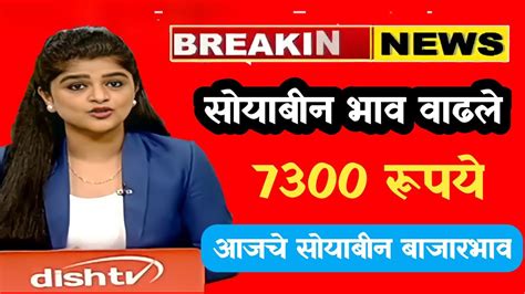 Soyabin Rate आजचे सोयाबीन बाजारभाव 08 11 2022 आज सोयाबीन भावात मोठी