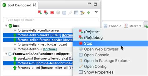 The Spring Boot Dashboard In Sts Part 2 Working With Cloud Foundry
