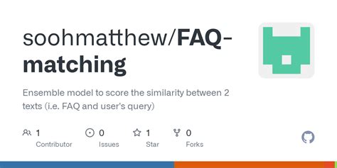 Github Soohmatthewfaq Matching Ensemble Model To Score The Similarity Between 2 Texts Ie