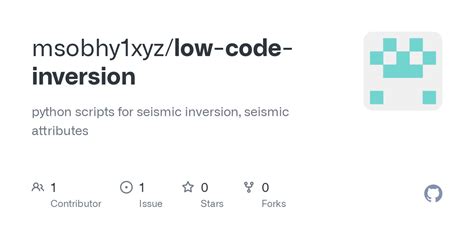 Github Msobhy1xyzlow Code Inversion Python Scripts For Seismic Inversion Seismic Attributes