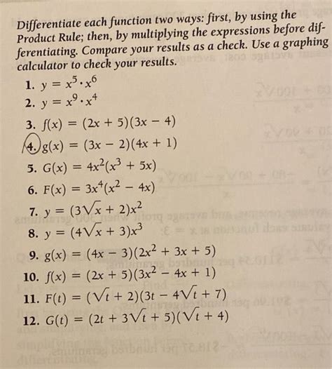 Solved Differentiate Each Function Two Ways First By Using Chegg Com