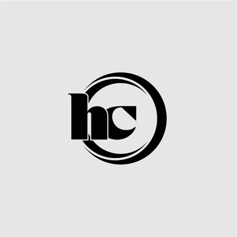 Letters Hc Simple Circle Linked Line Logo 28267599 Vector Art At Vecteezy