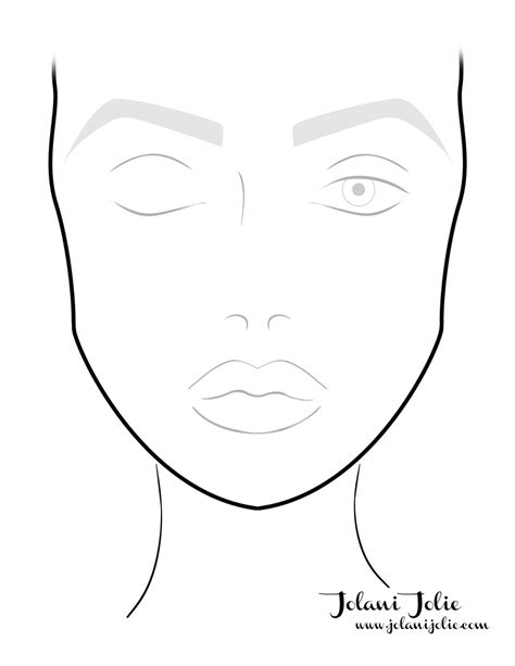 Makeup Sketch Template At Explore Collection Of