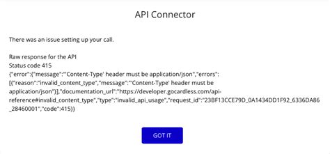 Gocardless Api Error Apis Bubble Forum